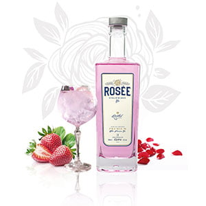 🍹 Gin Rosée Premium - 700ml - Ginebra Rosa 🍓